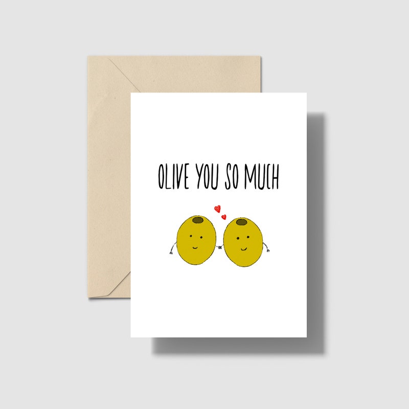 Olive You Sign - Etsy