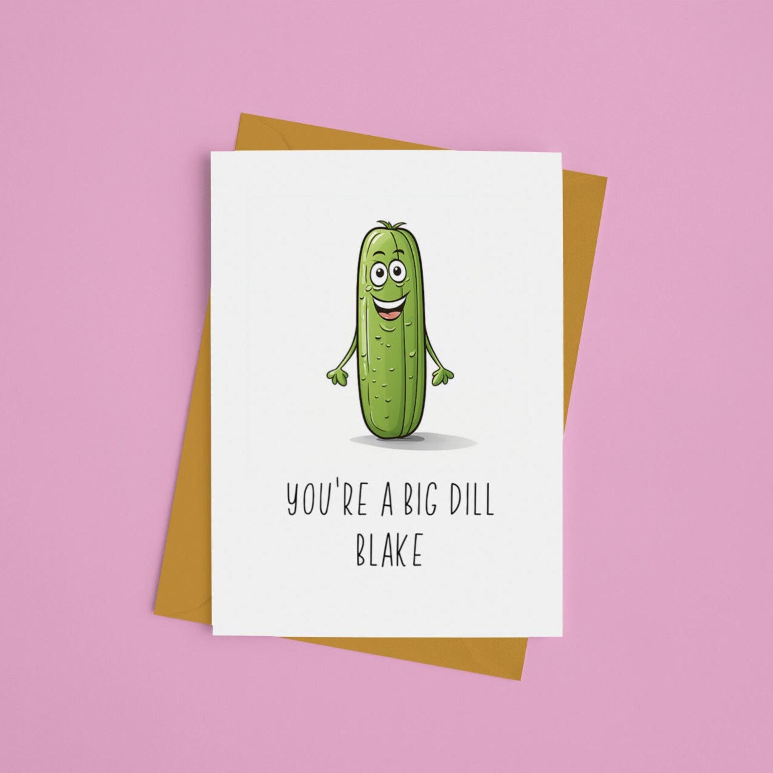 Pickle Personalized Card, Funny Card, Valentines Day, Anniversary Card ...