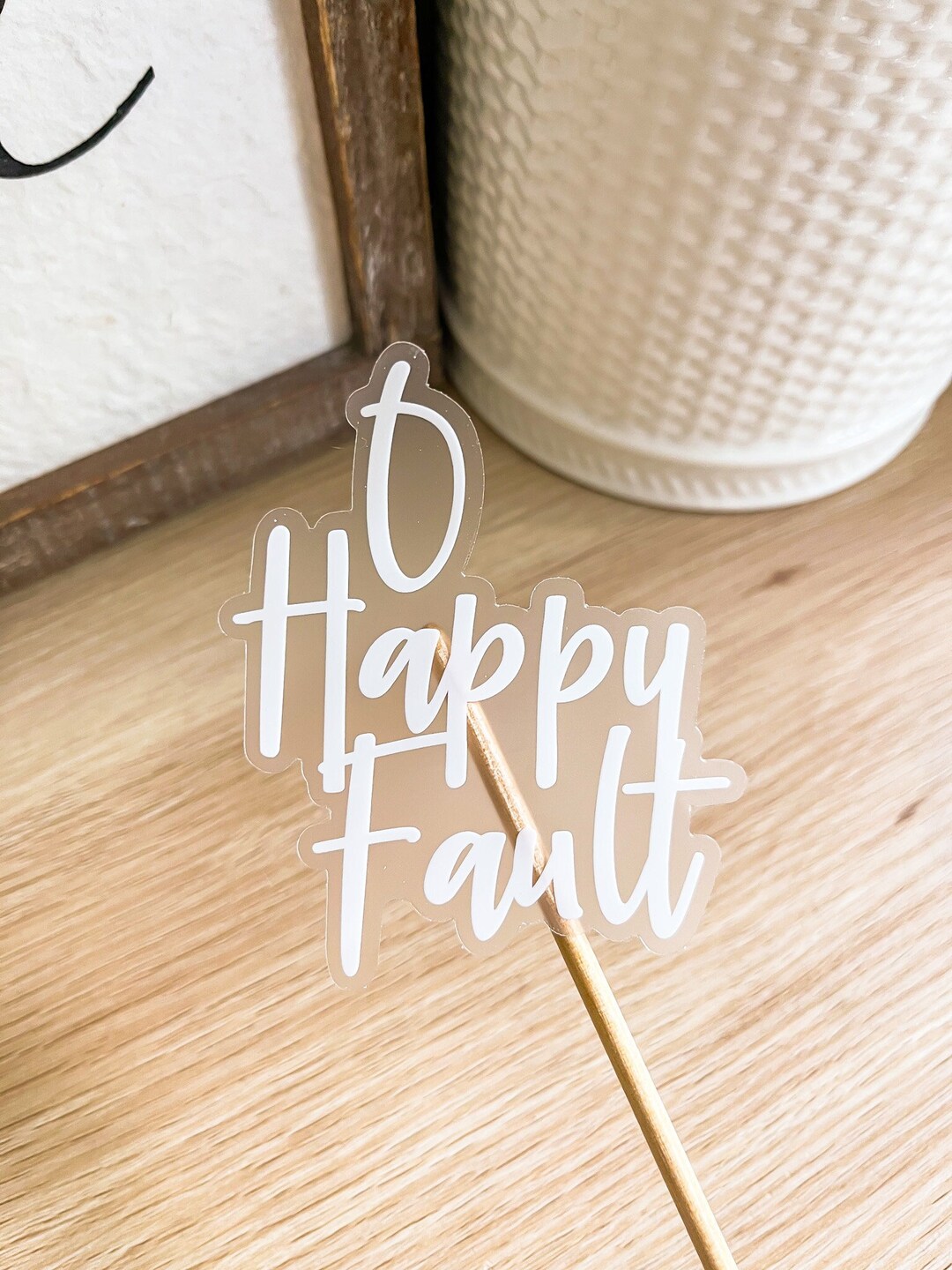 O Happy Fault Clear Catholic Sticker - Etsy