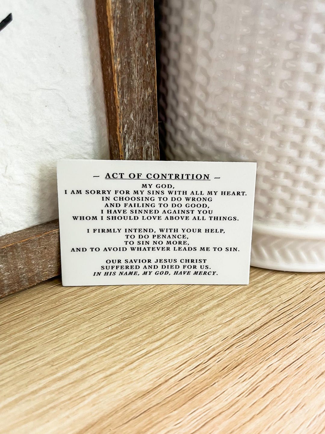 Act of Contrition Sticker: Catholic Prayers - Etsy