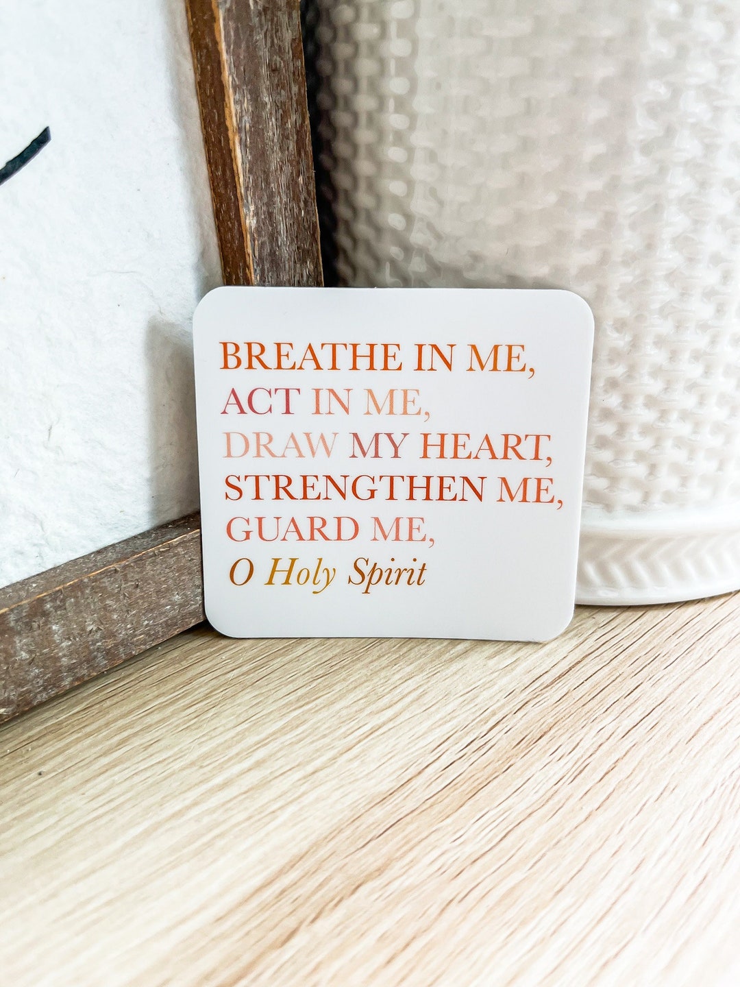 Holy Spirit Prayer of Saint Augustine Sticker, Catholic Sticker ...