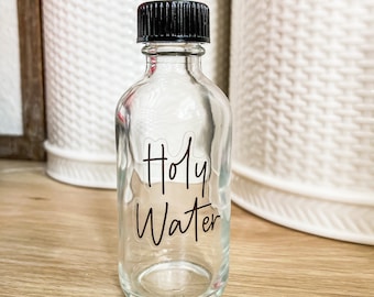 Holy Water Bottle, Floral, Catholic Gift, Catholic Holy Water Bottle ...
