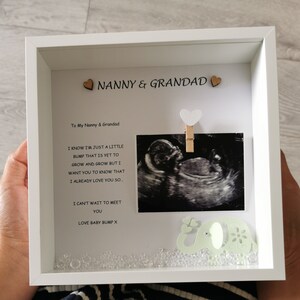 Personalised Baby Scan Frame/ Baby Scan Photo Frame With Elephant ...