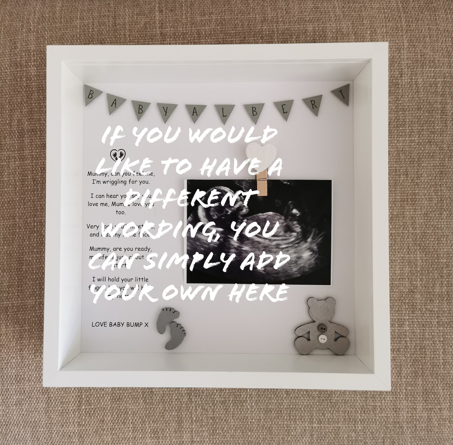 Personalised Baby Scan Frame/ Baby Scan Photo Frame/ First - Etsy UK