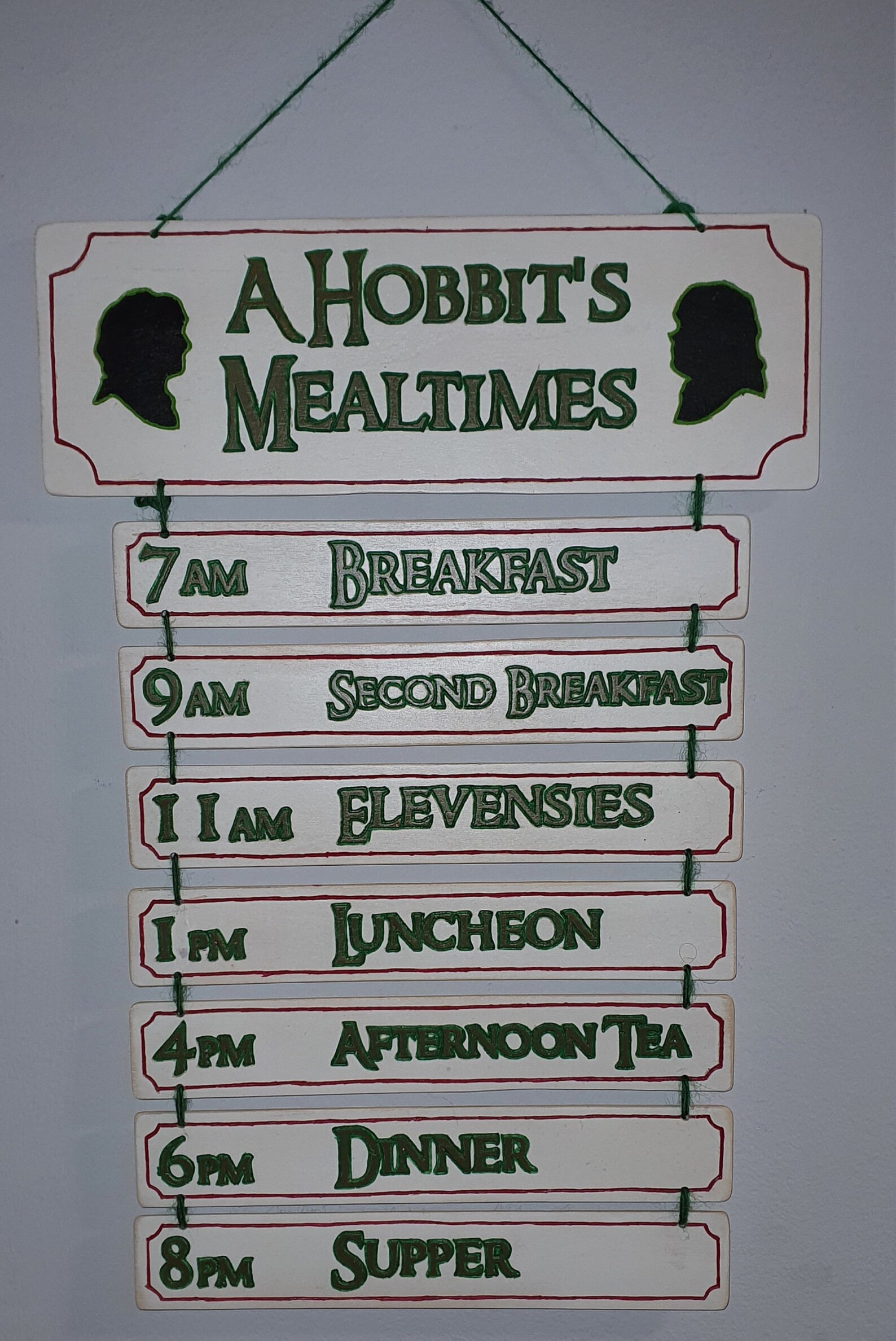 A Hobbit's Mealtimes Wall Hanger Lord of the Rings/the - Etsy