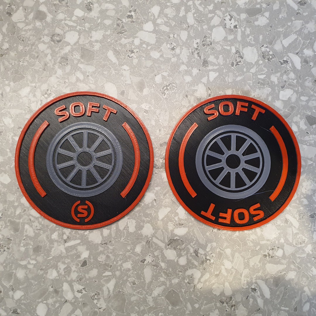 Formula 1 Inspired Tyre Coasters 3d Printed Plastic Formula 1, F1 ...