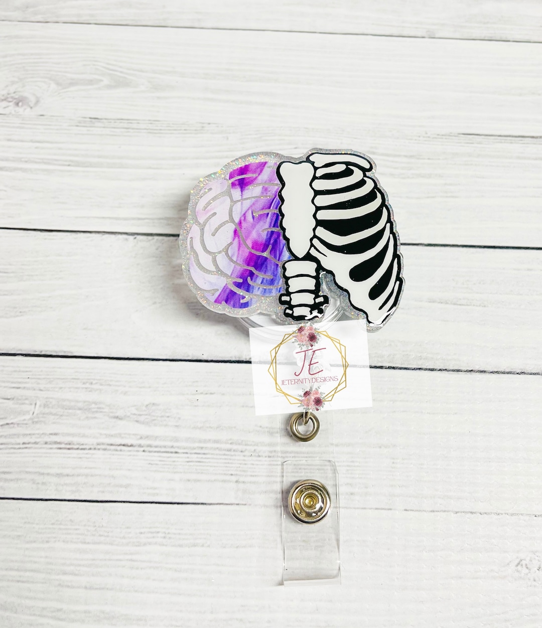 Neuro Ortho Brain & Bones Retractable Badge Reel | Medical | Neurology ...
