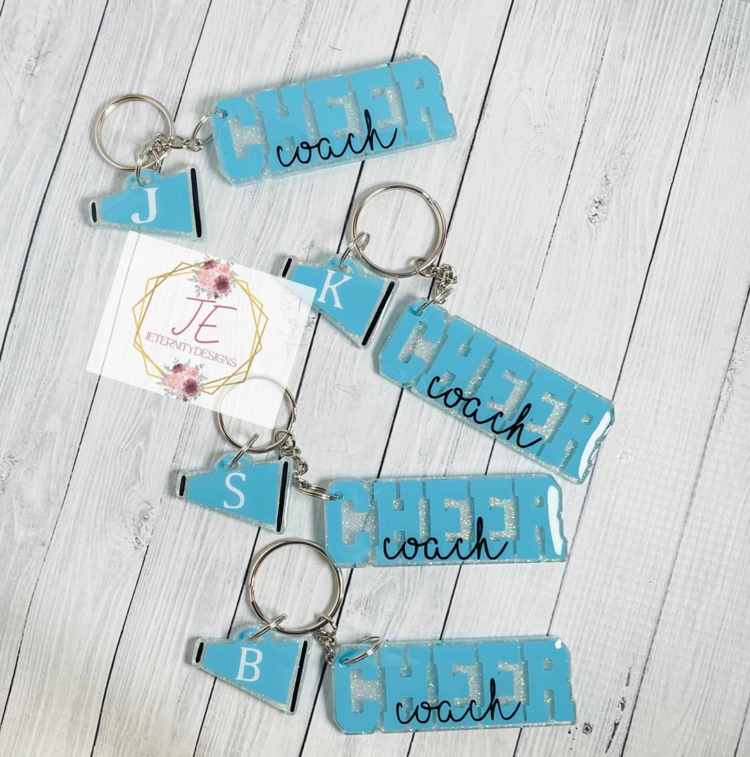 Cheer Coach Keychain Coach Cheer Squad Bag Tags - Etsy