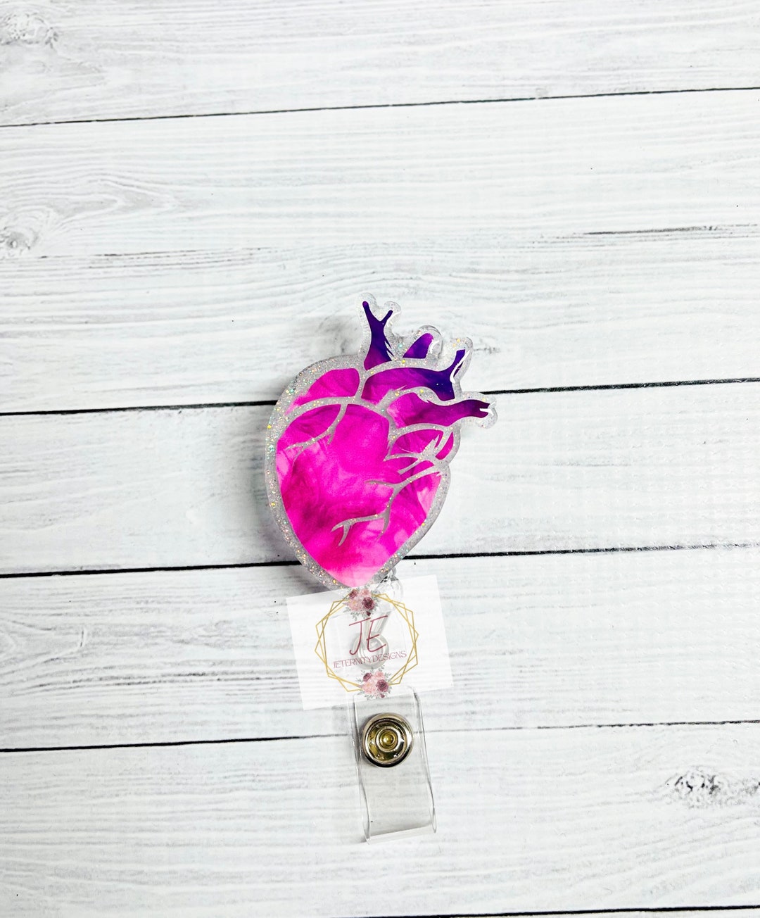Anatomical Heart Retractable Badge Reel |medical Badge| Cardiology | - Etsy