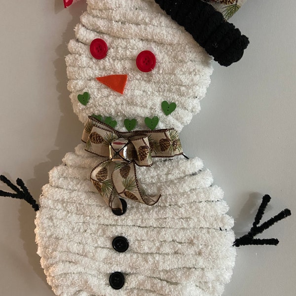 Snowman Wreath - Etsy
