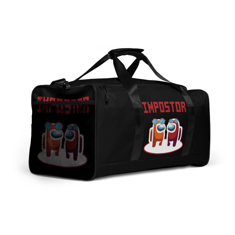 Among Us Impostor Duffle Gym Bag. Among Us Online Gamer Gym Bag. Among ...