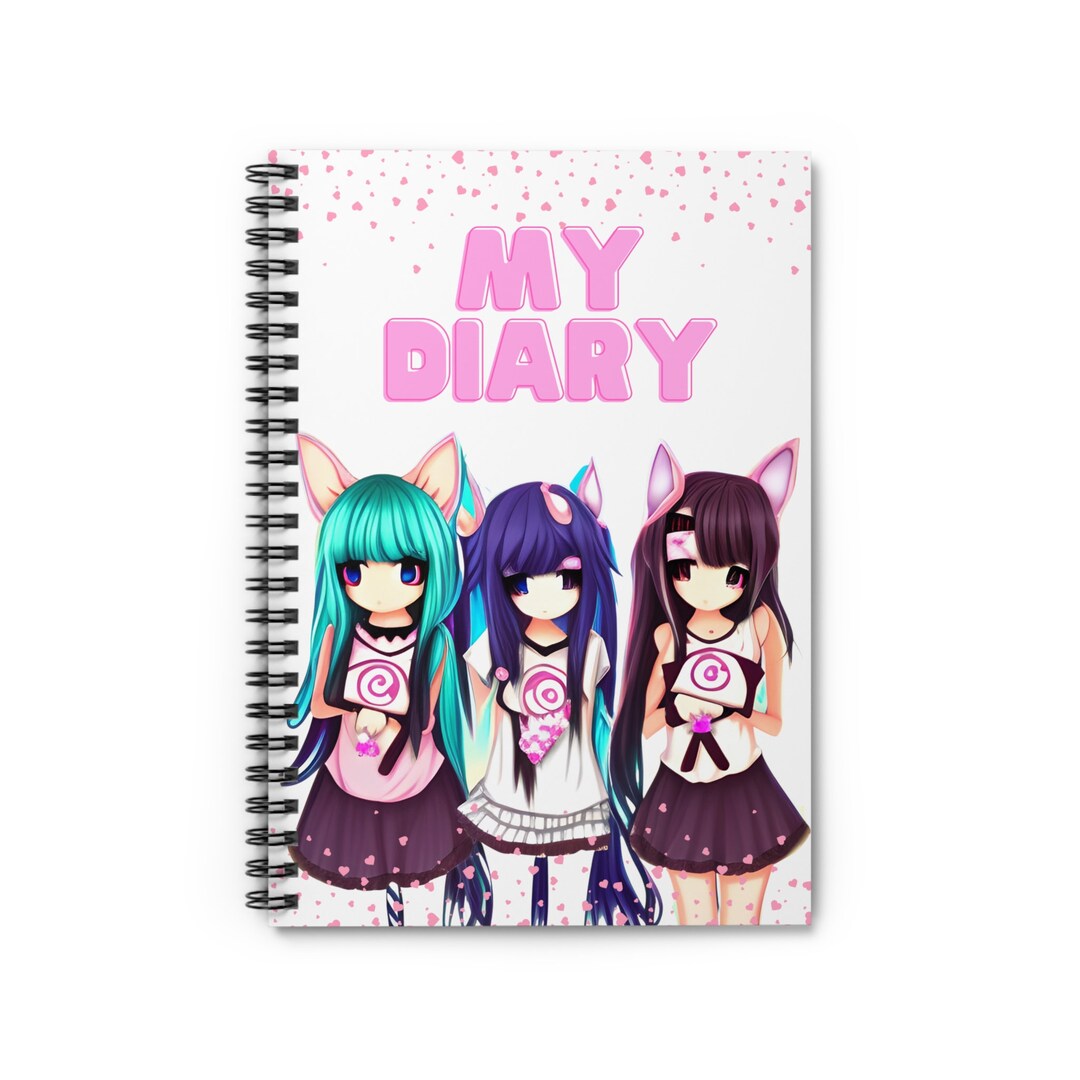 Aphmau Kawaii Diary, Spiral Notebook. Aphmau Kawaii Journal, Printed on ...
