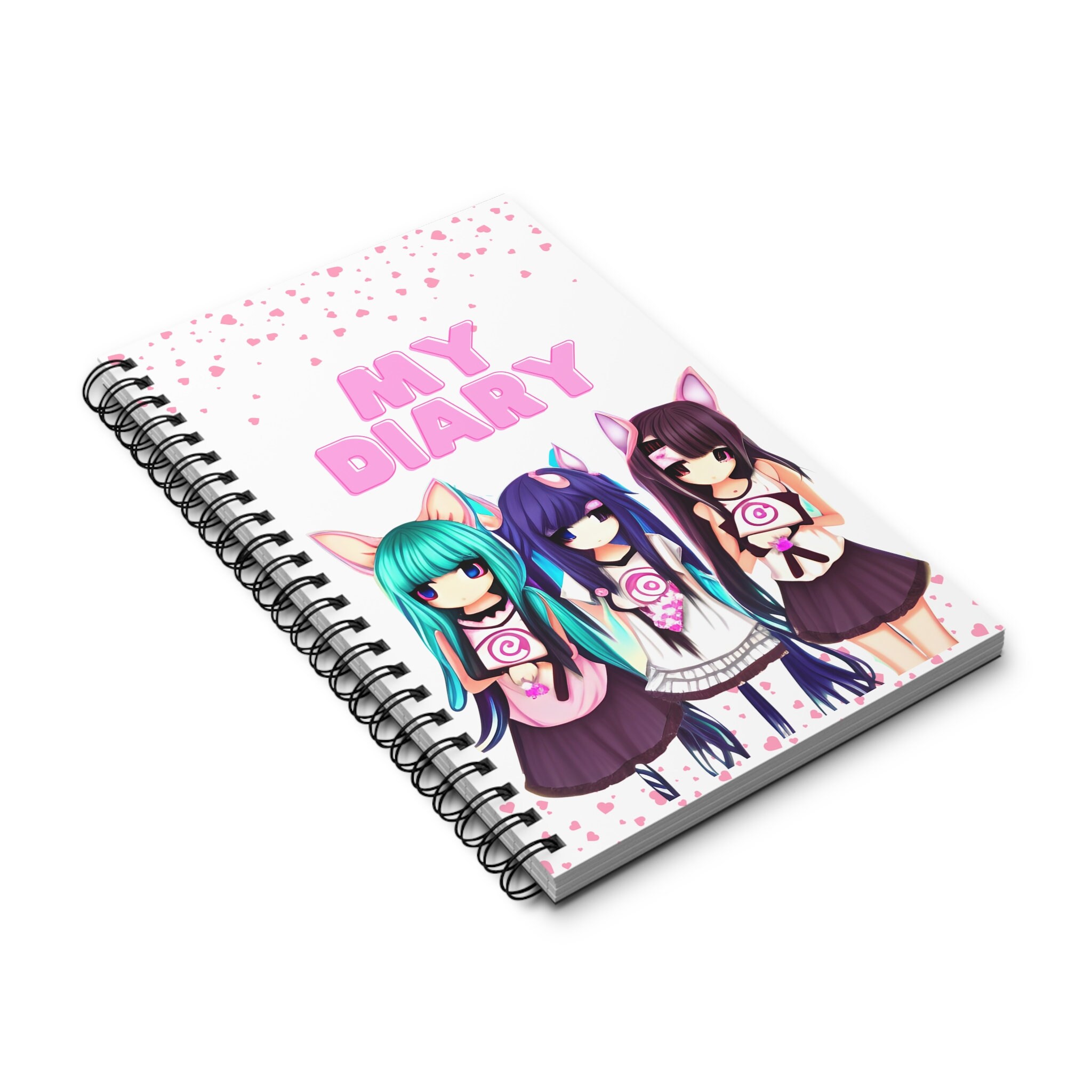 Aphmau Kawaii Spiral Notebook Cute Anime Cat Design Perfect - Etsy