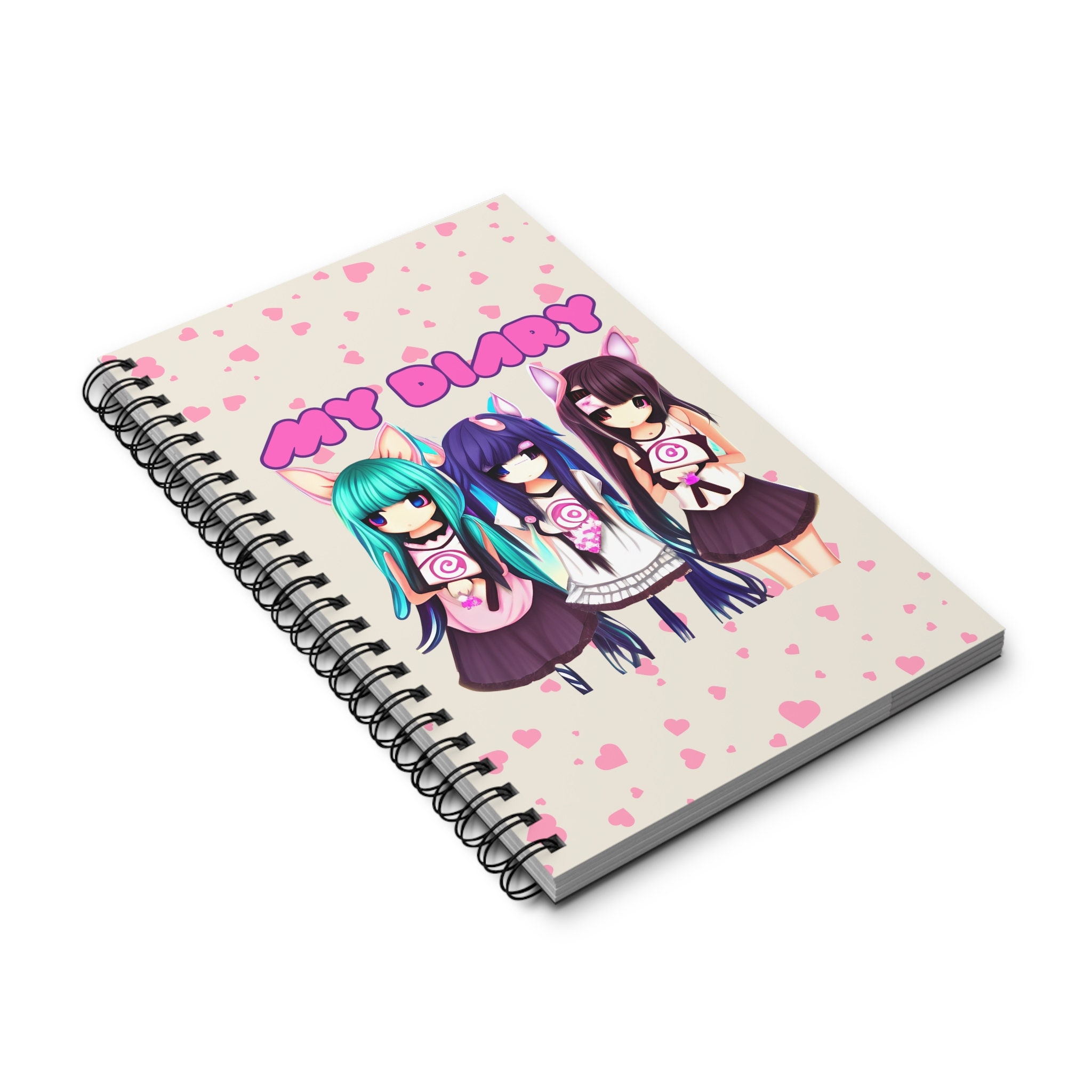 Aphmau Kawaii Spiral Notebook Cute Anime Cat Design Perfect - Etsy ...