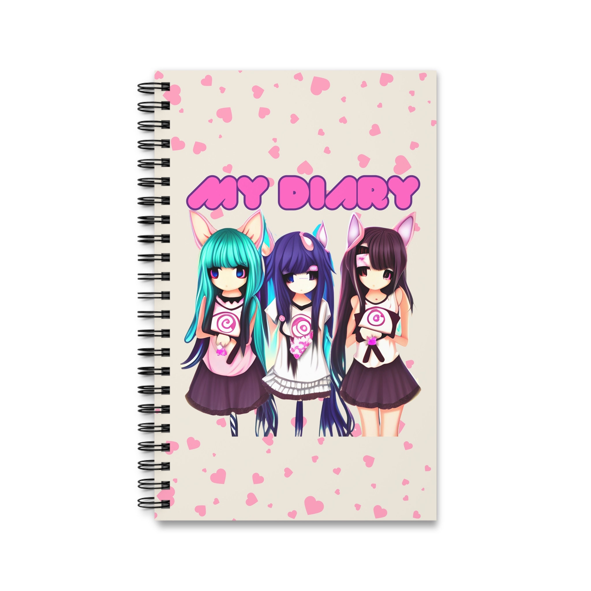 Aphmau Kawaii Spiral Notebook Cute Anime Cat Design Perfect - Etsy ...