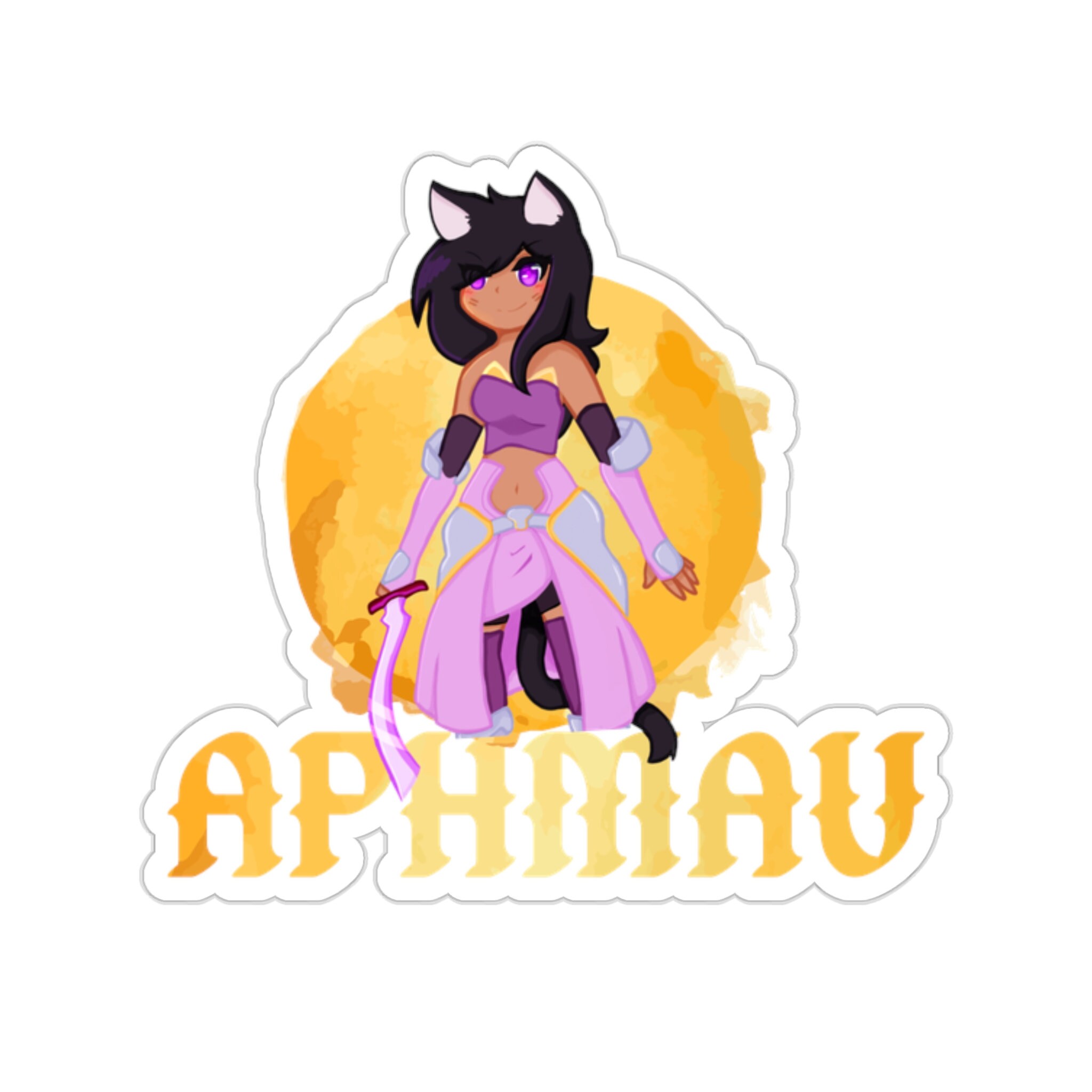 Aphmau Kawaii Sticker. Aphmau Kawaii Cute Kiss-cut Sticker. Kawaii Kiss ...