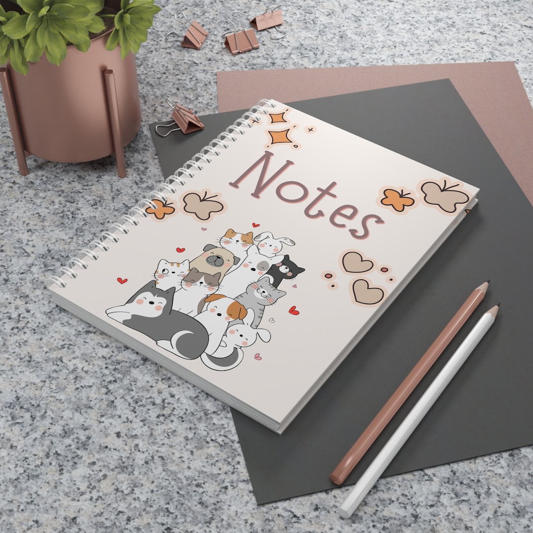 Magical Catopia Spiral Notebook. Cat Lover Journal. Anime Lover Gift ...