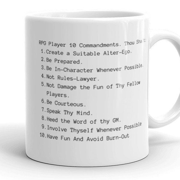 Rpg Mug - Etsy
