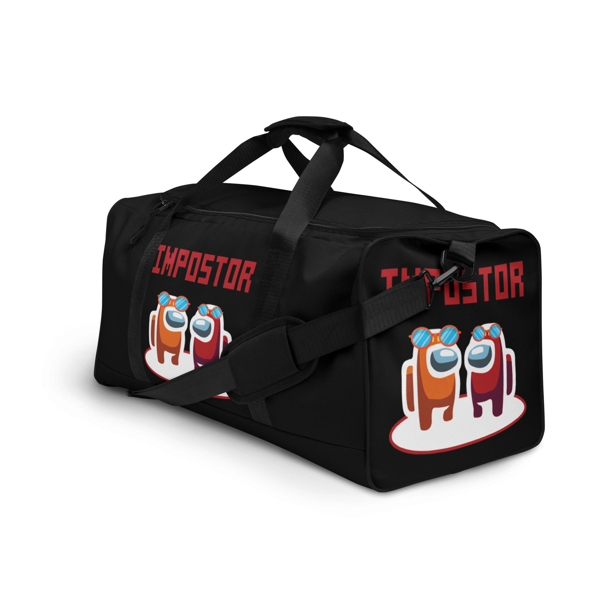 Among Us Impostor Duffle Gym Bag. Among Us Online Gamer Gym Bag. Among ...