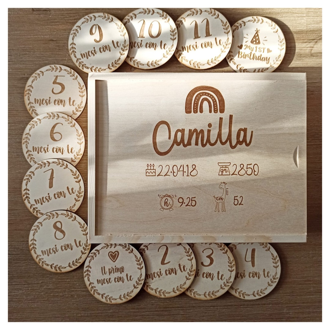 Birth Trunk/memory Box/birth/birth Gifts/month Cards/newborn/children ...