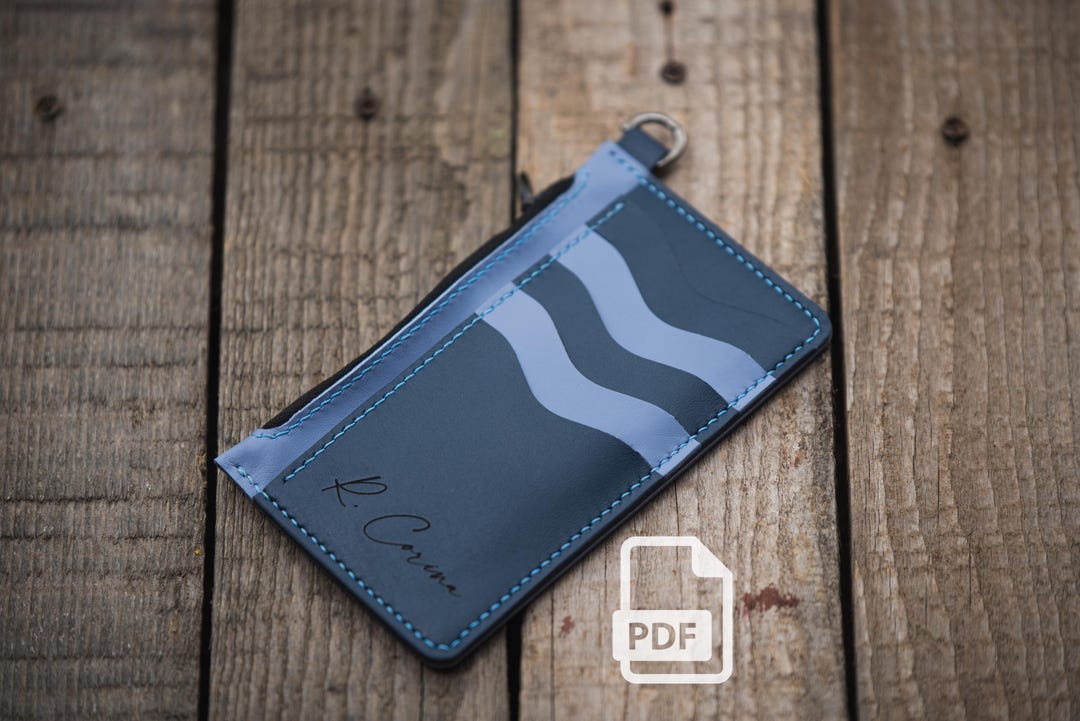 PDF Leather Zip Card Wallet Pattern - Easy DIY Leather Project - Etsy
