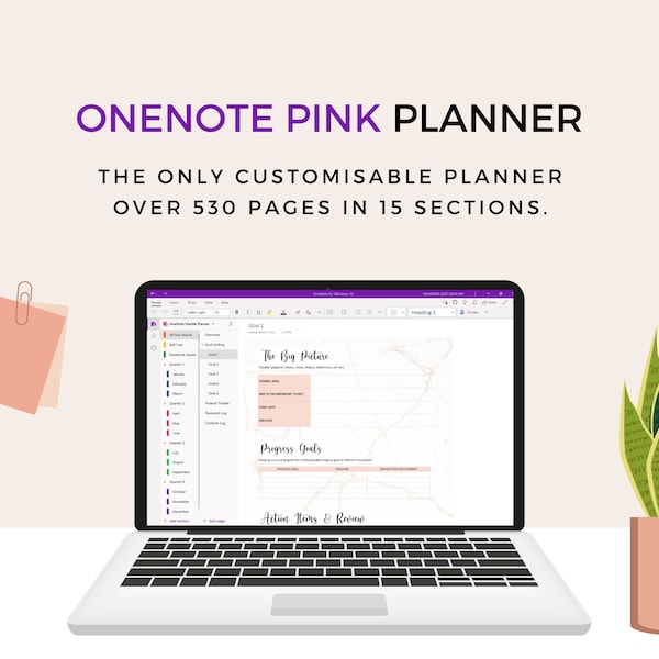 Editable Onenote Template - Etsy