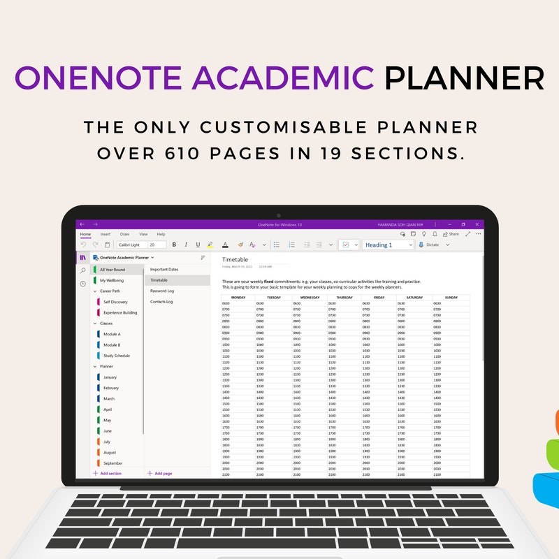 Onenote Templates - Etsy