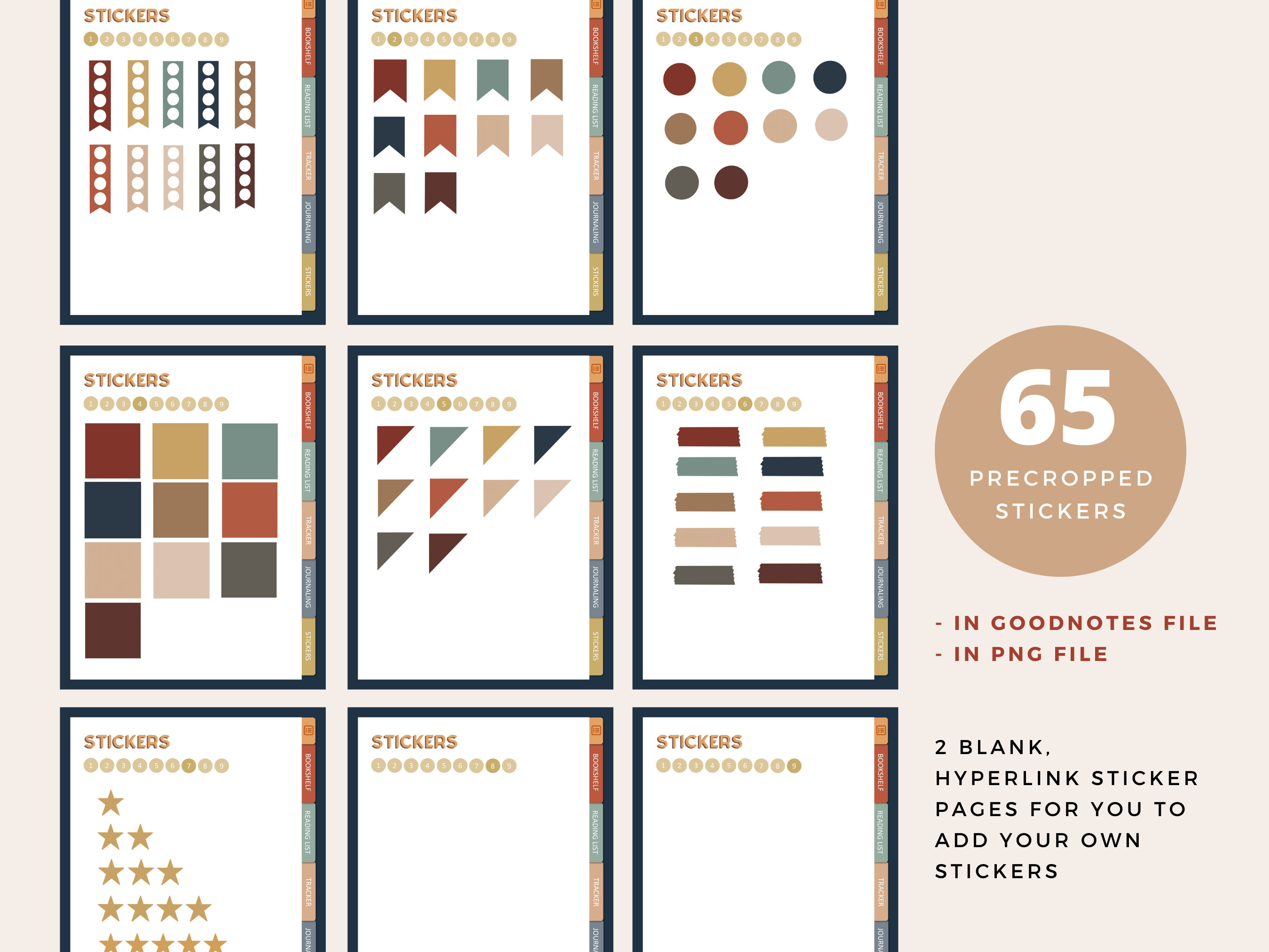 Digital Reading Journal reading tracker reading list book | Etsy