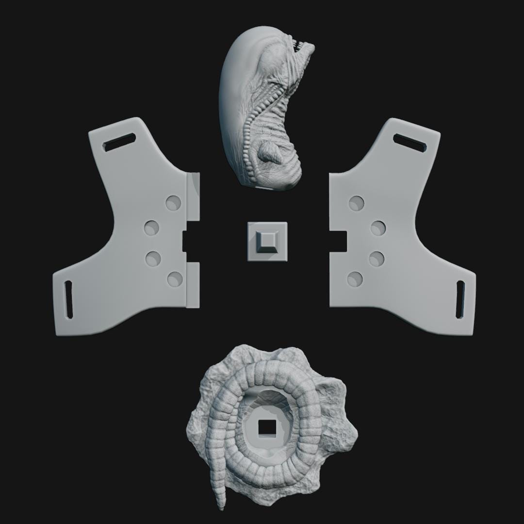 Alien Wearable Chestburster for Printing (DIGITAL FILES) - Etsy