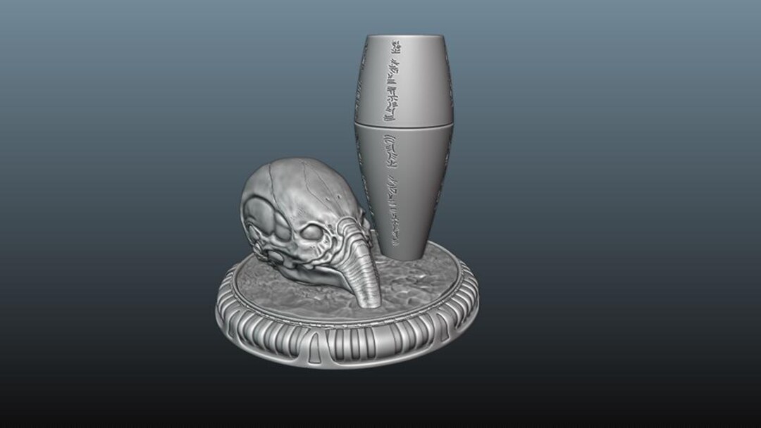 Prometheus Engineer Head and Ampule Diorama (DIGITAL FILES) - Etsy