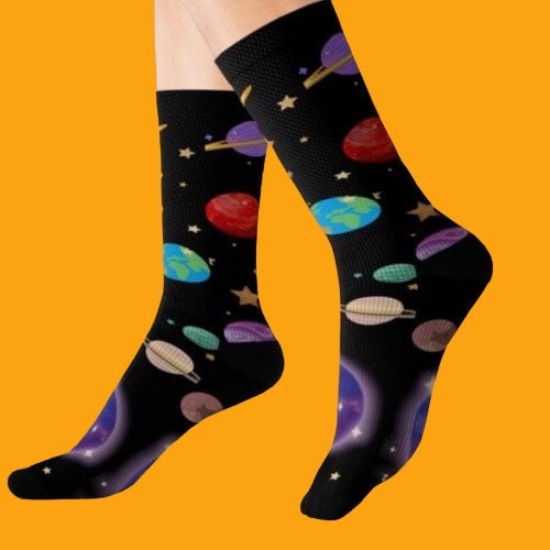 Unisex Planets Socks Cute and Casual Design - Etsy