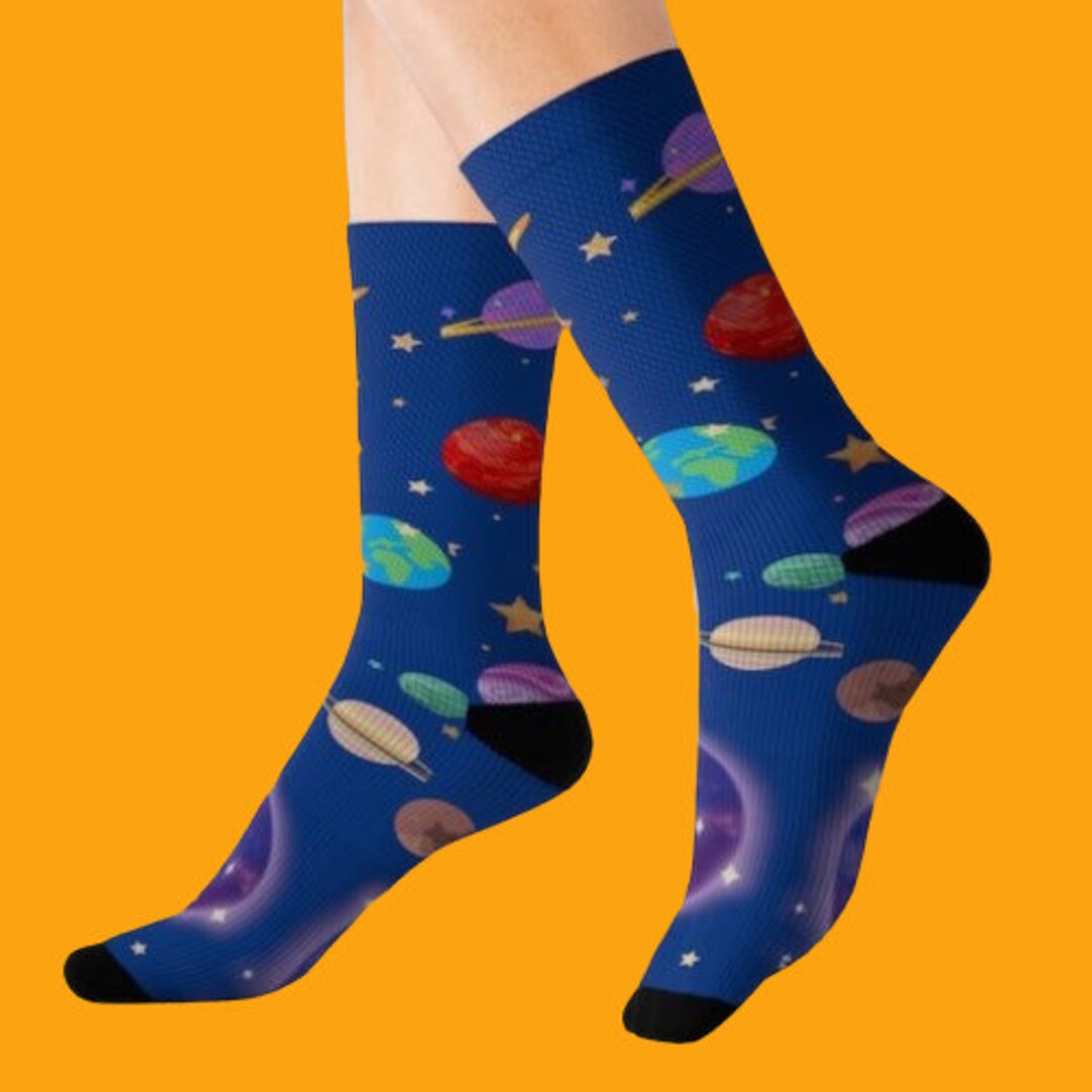 Planets Cute Unisex Socks Designed for Style and Comfort - Etsy