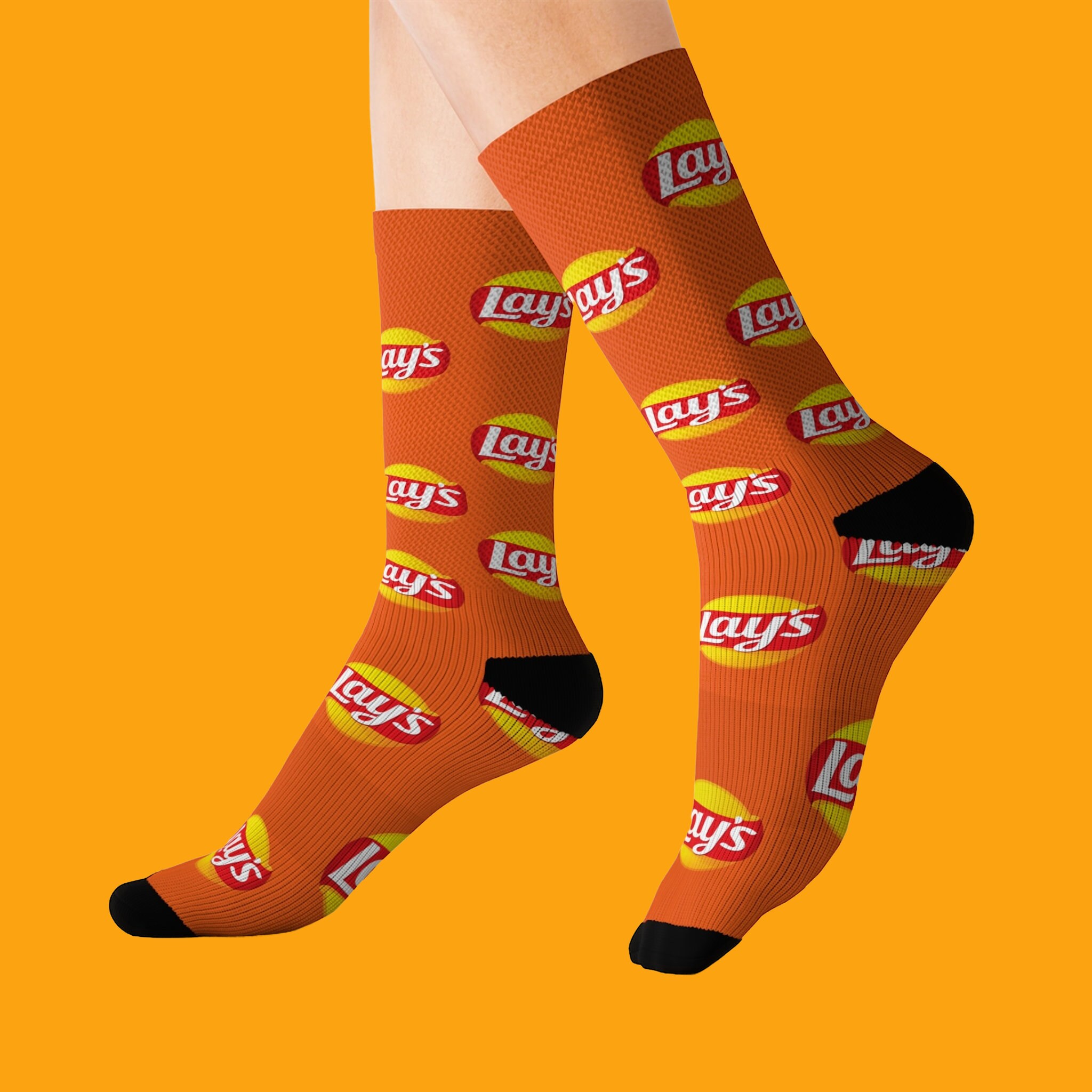 Lays Potato Chips Novelty Socks Colorful Unisex Footwear - Etsy