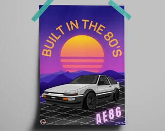 Toyota Ae86 Art - Etsy