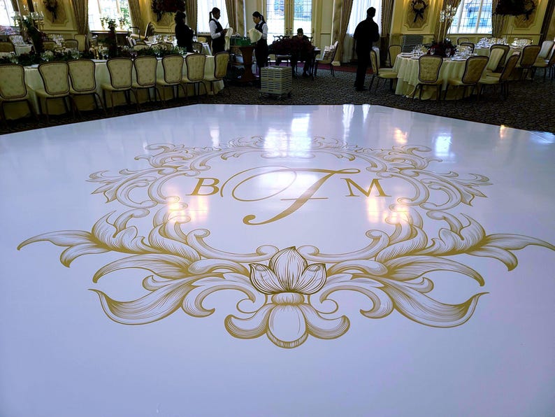Complete Custom Decal Dance Floor Wrap Gloss White Removable Vinyl W ...