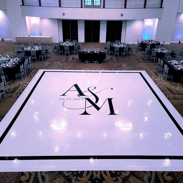 Dance Floor Monogram - Etsy