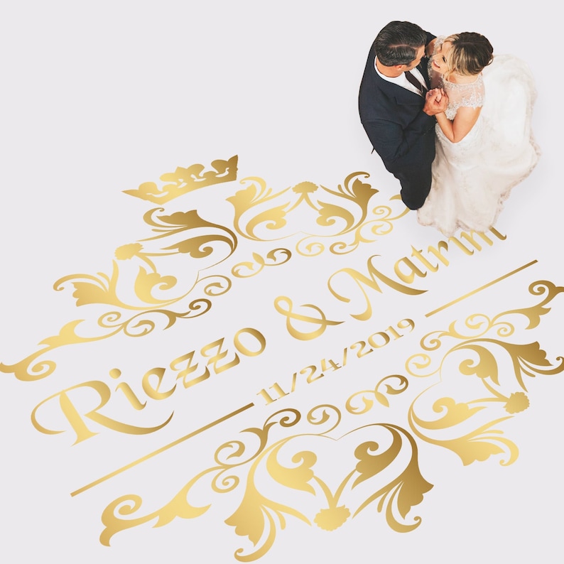 Die Cut Monogram Decal Circle Dance Floor Decal Vinyl Floor Decals ...