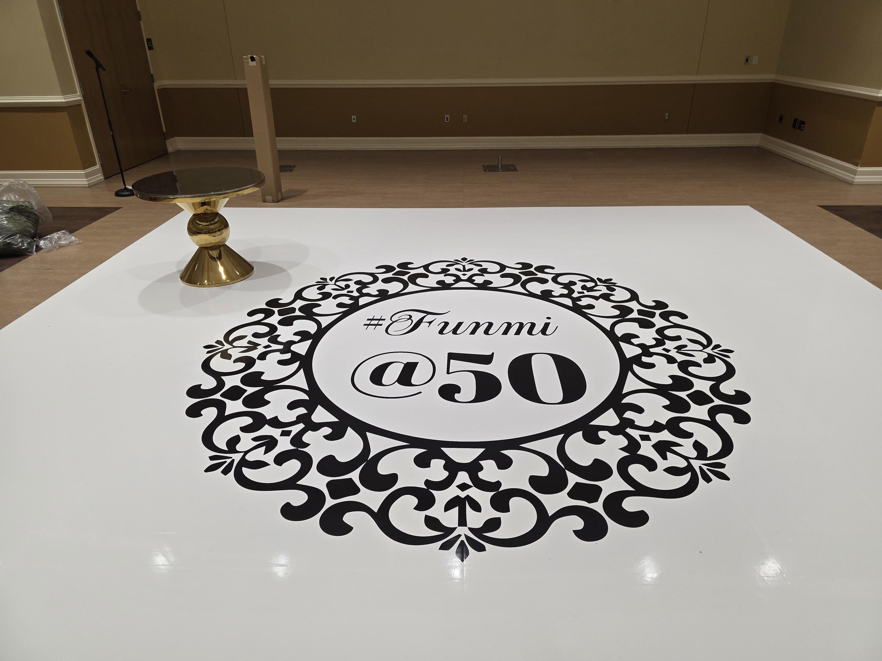 Gloss White Removable Vinyl Floor Wrap | 54" X 100' Roll, Covers 20FT X ...