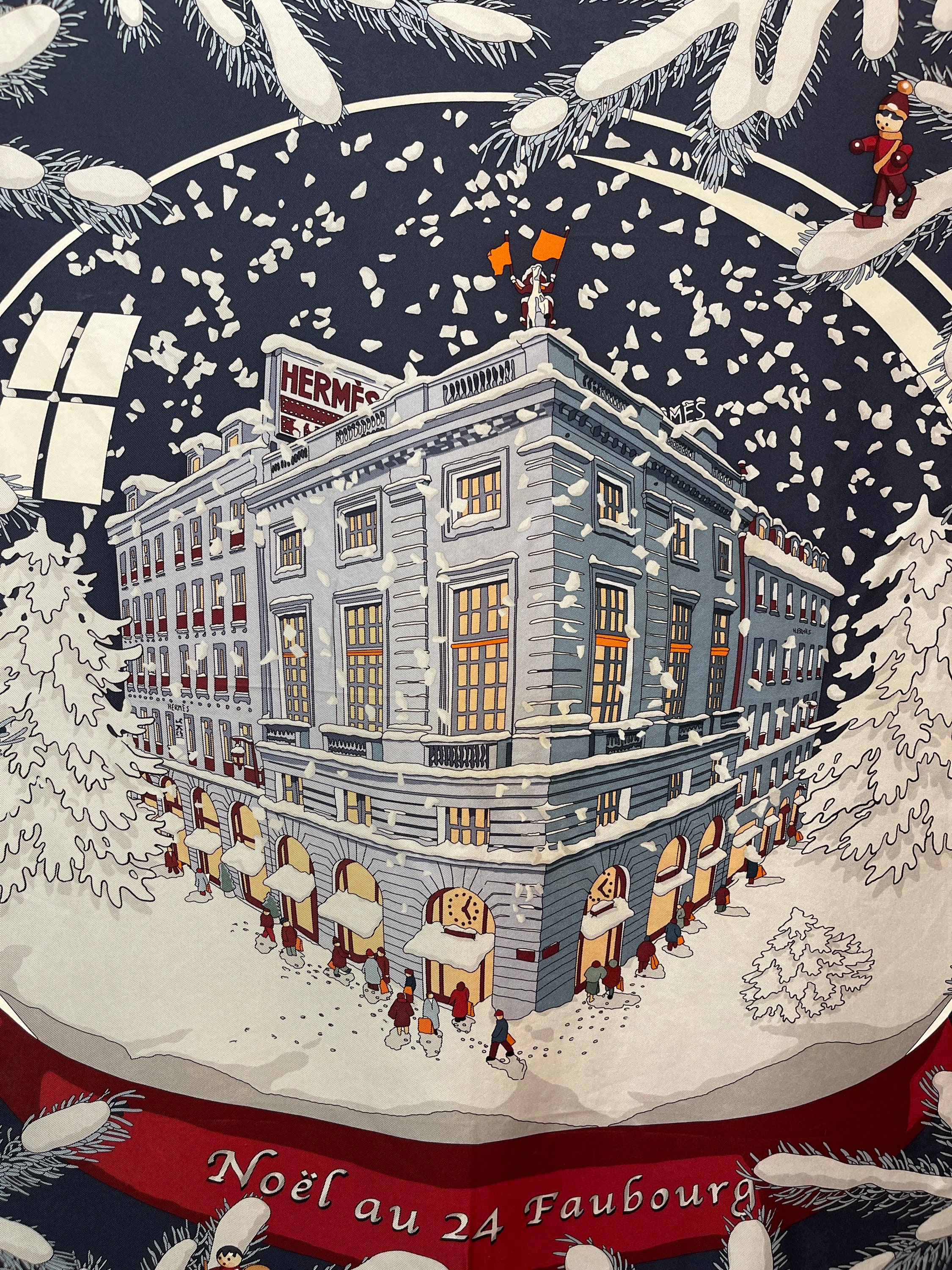 Hermes Silk Scarf Paris Noel Au 24 Faubourg Foulard Carre Hermes Silk Scarf Paris Noel Au 24 Faubourg Foulard Carre