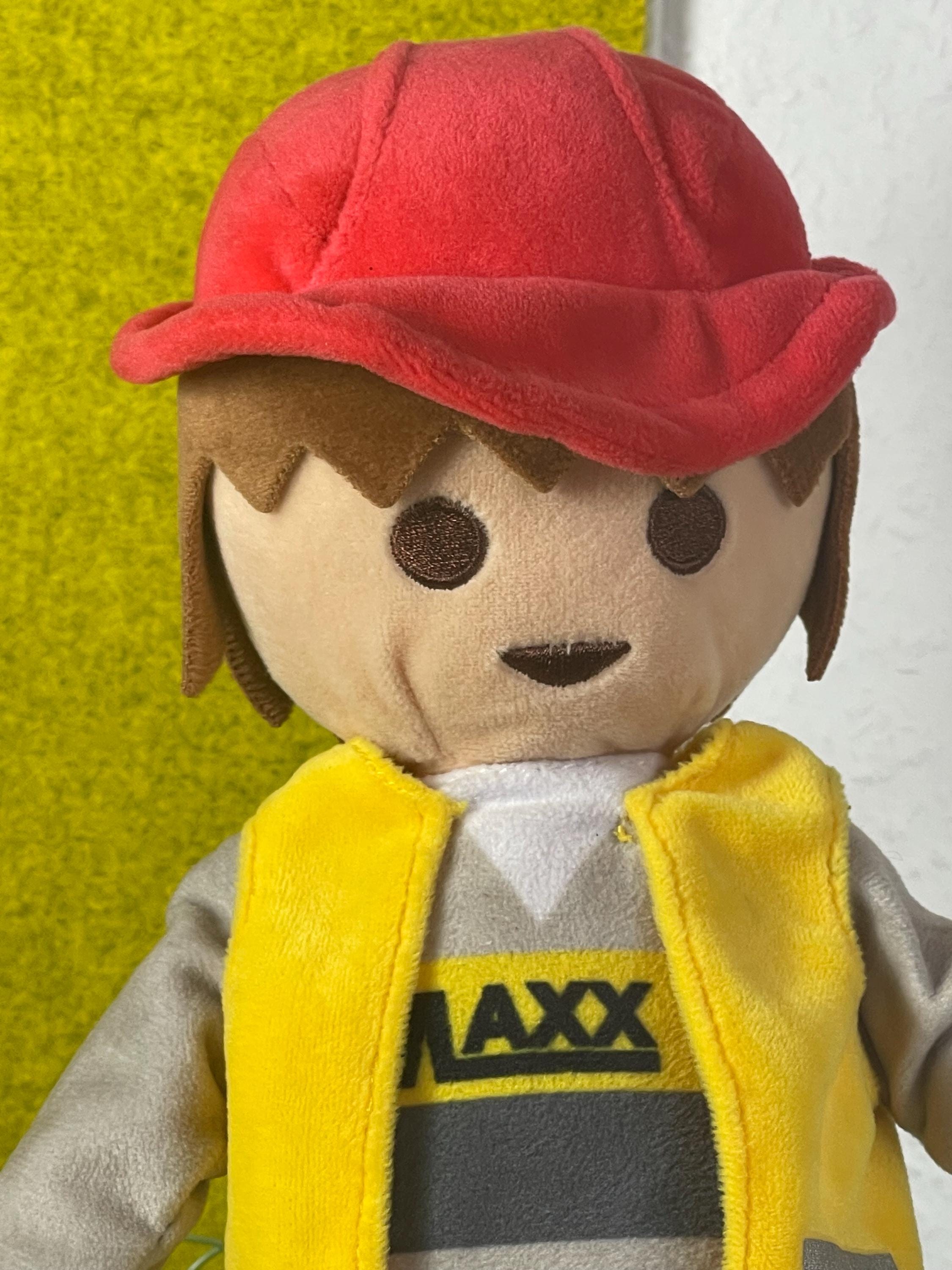 Playmobil Figure Plush Construction Worker Baby Soft Exceptional - Etsy