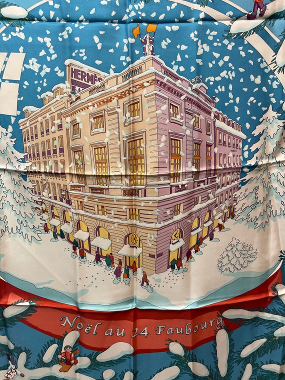Hermes Silk Scarf Paris Noel Au 24 Faubourg Dimitri Hermes Silk Scarf Paris Noel Au 24 Faubourg Dimitri