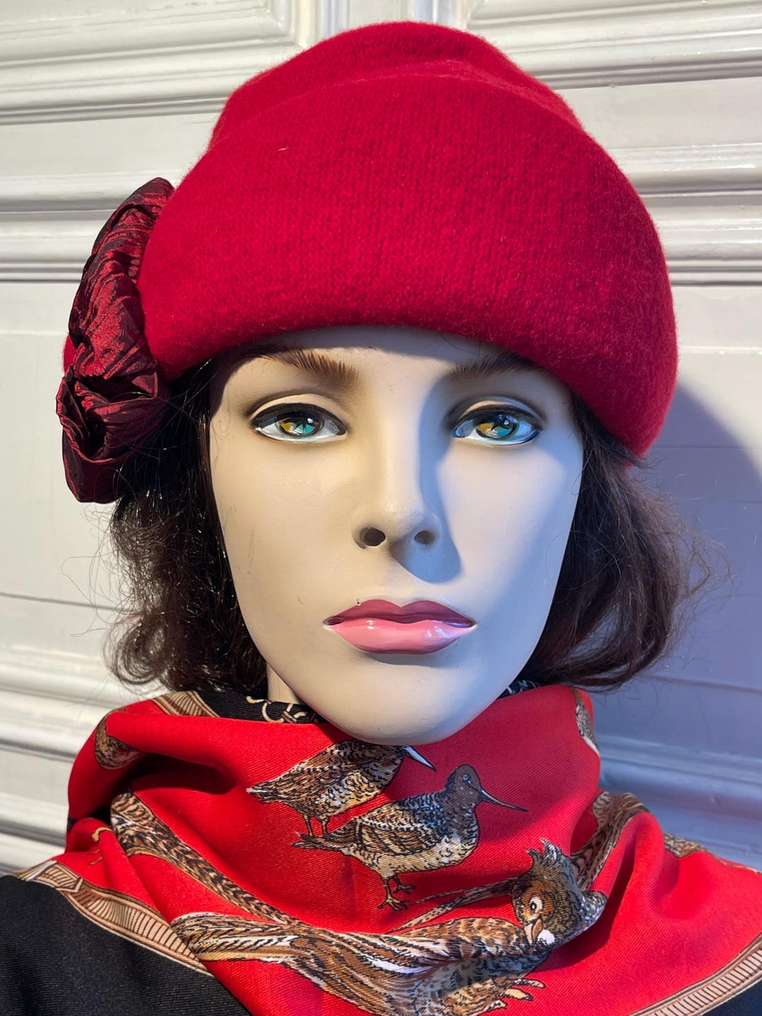 Hat Strawberry Red Handmade Milliner, Berlin, Made in Germany Ladylike ...