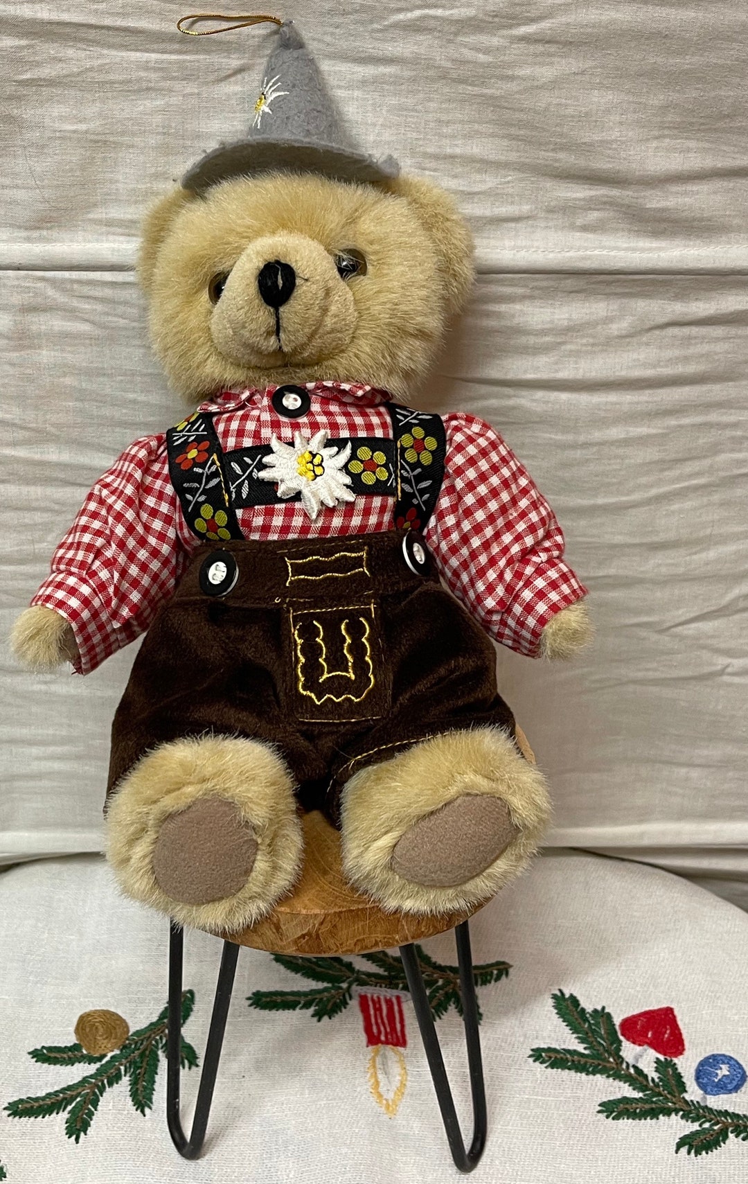 Teddy Bavaria Traditional Costume Munich Alps Bear Tyrolean Hat - Etsy