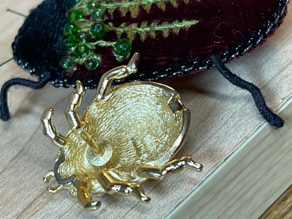Ladybug Christian Dior fancy pin lapel jewelry brooch… - Gem