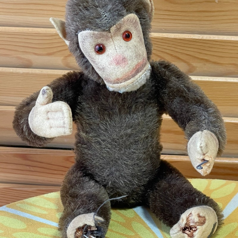 1950s Stuffed Monkey - Etsy