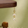 14K Solid Gold Vertical Helix Piercing/hidden Rook Dangle Earring ...
