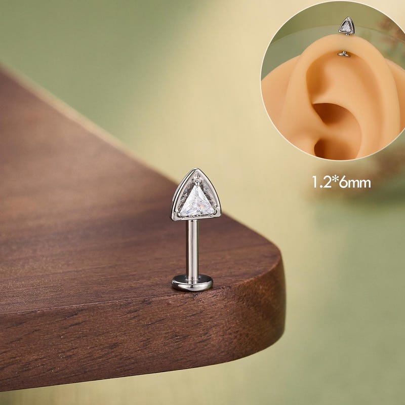 Vertical Labret Jewelry - Etsy