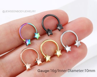 Star Septum Nose Ring - Etsy