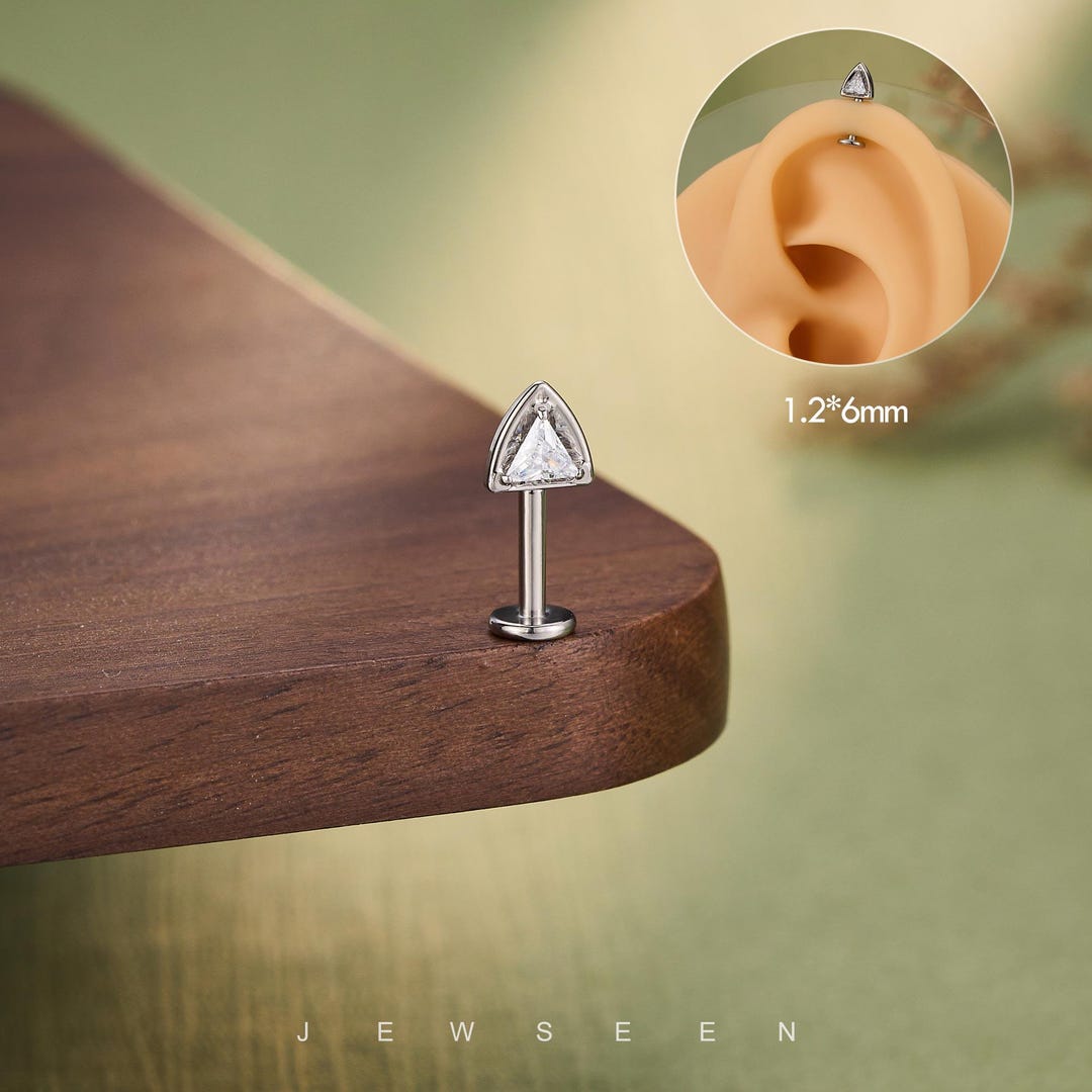 Verticle Helix, Vertical Labret, Helix Studs, Spike Piercing, Vertical ...
