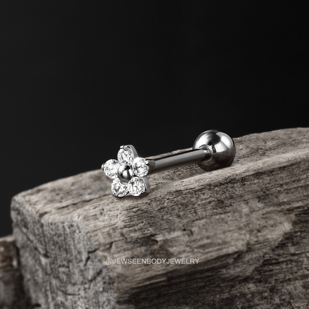 G23 Implant Grade Titanium Rings/flower Jewelry/internally Threaded ...